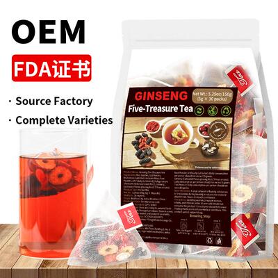Ginseng Five Treasure Tea跨境人参五宝茶 六宝八宝十宝茶