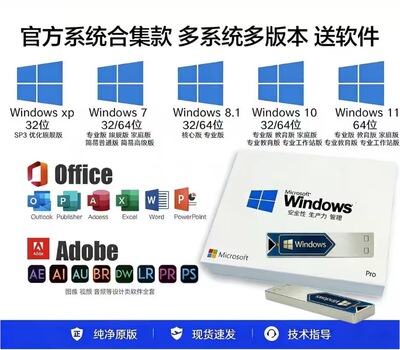 高品质系统安装U盘 win7 win10 win11 纯净系统放心用 厂家直发