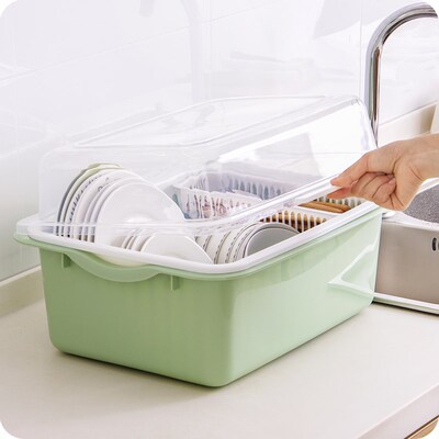 chopstics dishes dishes rack shelf box bowls plastic storage