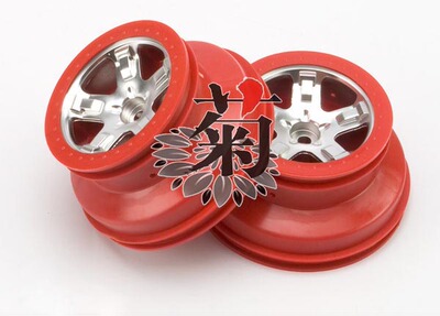 Traxxas 前部轮毂 红色 2个 Slash2WD/Ford F-150 #5874A