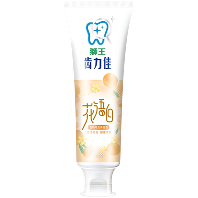LION狮王花语白亮白牙膏白桃乌龙