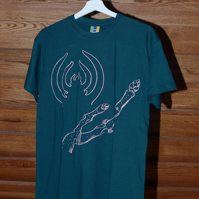 Bedlam印花图案T恤（绿色）