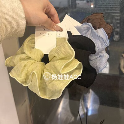 640204韩国东大门Baket新款时尚潮流褶皱高雅发圈
