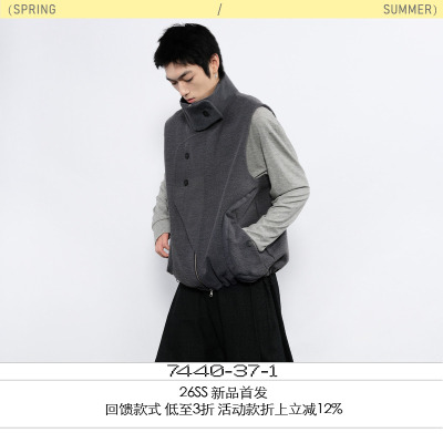 7440371牛仔底布厚实马甲