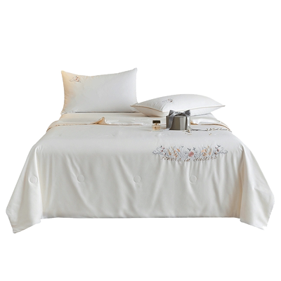 伊伊爱BZ0TDC2201047 全棉纯色百花齐放系列大豆夏凉被180*220cm