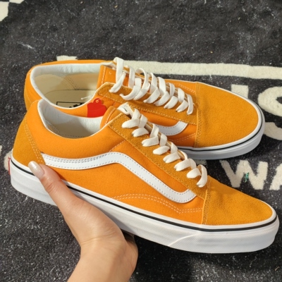VANS范斯Old Skool橙白低帮休闲滑板鞋VN0A38G1UKU