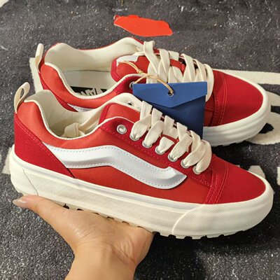 Vans Old Skool MTE红色防水厚底低帮情侣工装滑板鞋VN000CXR14A