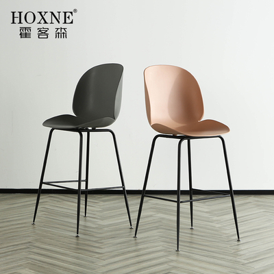 霍客森Beetle Barstool甲壳虫酒吧椅ins网红设计师简约铁艺高脚椅