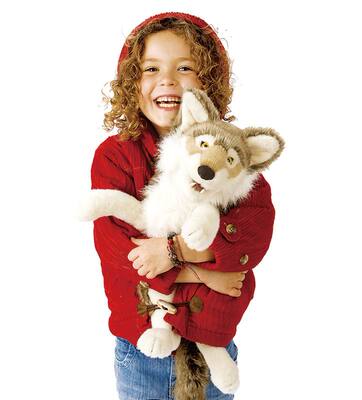 folkmanis进口大灰狼毛绒玩具