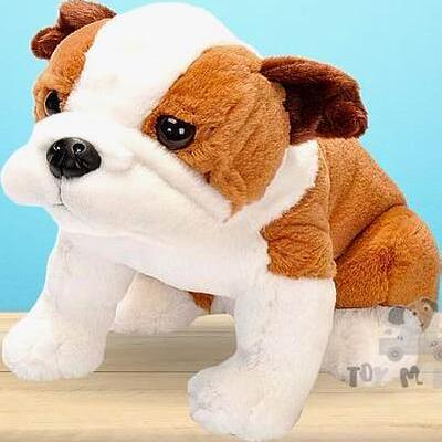 （代购）美国wild republic仿真英国斗牛犬狗狗bulldog毛绒玩具