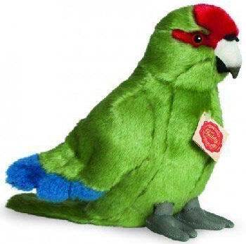 （代购）加拿大ganz仿真红额鹦鹉red crowned parrot毛绒玩具公仔