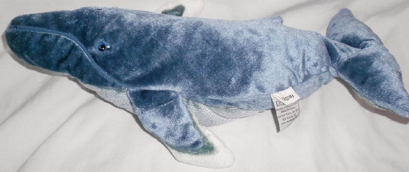 (代购)韩国leosco仿真座头鲸humpback whale毛绒玩具公仔