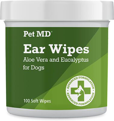 美国代购Pet MD - Dog Ear Cleaner Wipes - Otic Cleanser for D