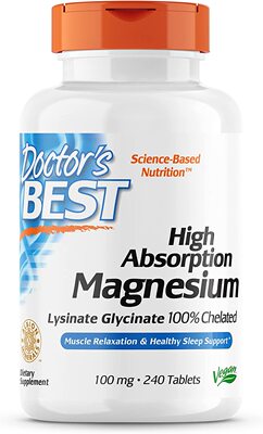 美国代购Doctor's Best High Absorption Magnesium Glycinate Ly