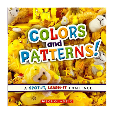 英文原版Spot It Learn It: Colors & Patterns 发现它学习它：颜色和图案 儿童颜色启蒙认知 图案认知平装绘本 启发宝宝颜色分辨
