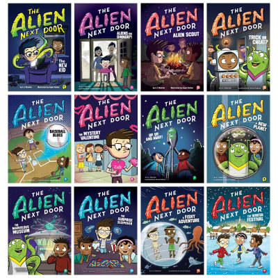 英文原版隔壁的外星人系列12本The Alien Next Door 1: The New Kid/Aliens for Dinner/Alien Scout/Trick or Cheat