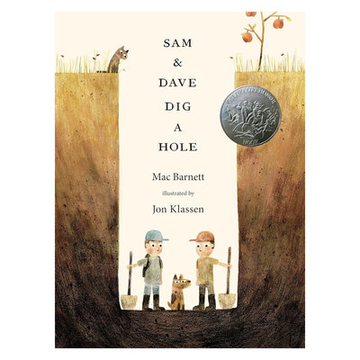 英文原版Sam and Dave Dig a Hole2015凯迪克银奖2016格林纳威提名 Jon Klassen 山姆和大卫去挖洞2015年凯迪克银奖