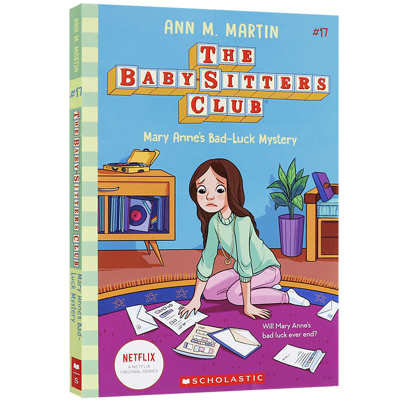 预售英文原版保姆俱乐部The Baby-sitters Club#17Mary Anne's Bad Luck Mystery玛丽-安妮的厄运之谜学乐儿童英语桥梁章节漫画书
