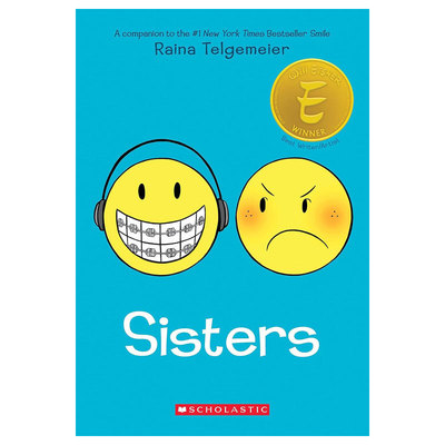 英文原版Sisters: A Graphic Novel姐妹女孩蜕变和成长故事全彩漫画 治愈成长 回忆录平装漫画生活体验 10-14岁