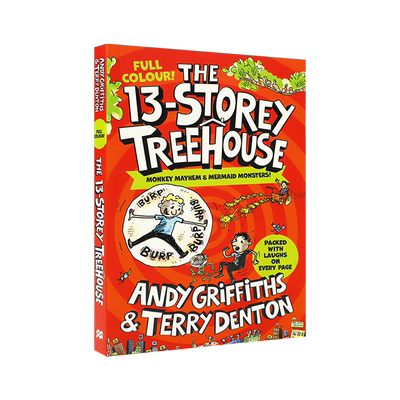 送音频英文原版The 13-Storey Treehouse: Colour Edition 13层的树屋 全彩版 9-12岁青少年儿童冒险故事树屋历险记章节书小说