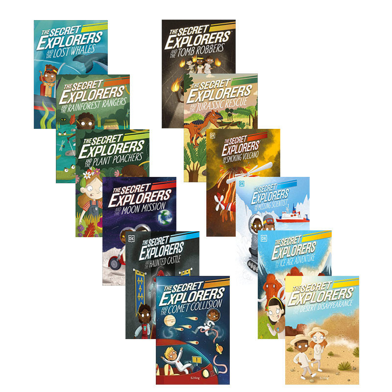英文原版The Secret Explorers系列12本秘密探险家 DK出版少儿童冒险故事书读物英语课外阅读童书桥梁章节小说书籍正版进口平装 ...