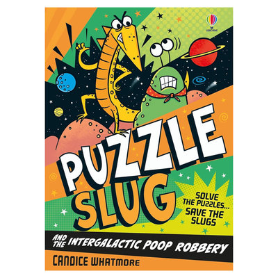 预售英文原版Puzzle Slug and the Intergalactic Poop Robbery谜题蛞蝓 星球大冒险爆笑漫画解谜冒险平装桥梁章节书8-12岁