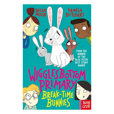 预售英文原版Wigglesbottom Primary #6: Break-Time Bunnies威格尔斯伯勒小学6 课间小兔子神秘校园日志幽默校园故事平装