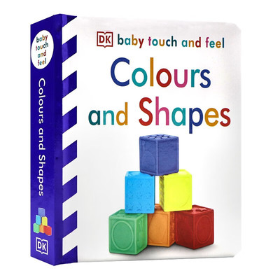 宝宝触摸认知书DK Baby Touch and Feel Colours and Shapes颜色和形状撕不烂纸板书英文原版绘本启蒙first words