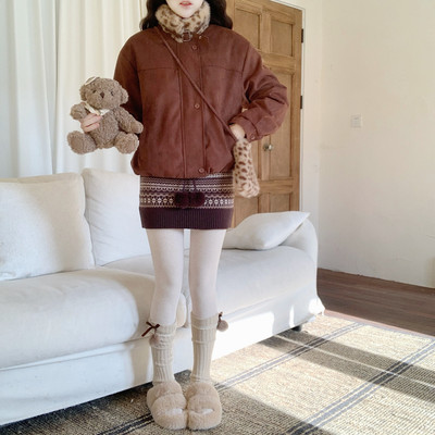 【DearYN】费尔岛抽绳半身短裙