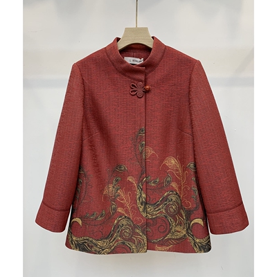 秋之歌聚酯纤维中老年人女装