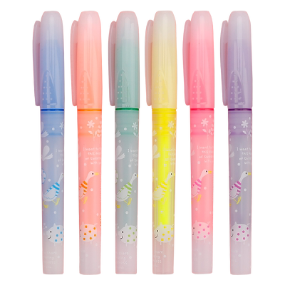 爱好香味荧光笔糖果色果冻香香味