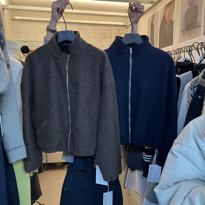 WEARELAB2025年冬季新款休闲宽松百搭拉链式含羊毛加绒外套女2296