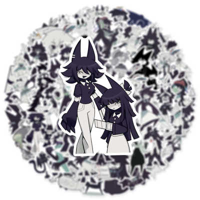 50张防水易撕旅行箱电脑贴画手机