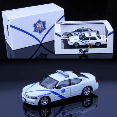Rollin 1:64 ASP 阿肯色州州警 战马 charger 08山口県警察车模型