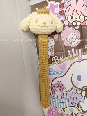 适用于苹果pencil益思博倍思电容笔套布丁狗毛线手工编织易滑笔套