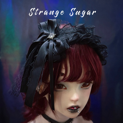 怪糖饰物集原创长缎带蝴蝶结发箍