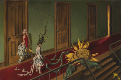 E045【美国】（Dorothea Tanning）超现实绘画、版画、拼贴画图库