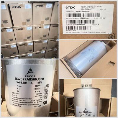 3x55.8uF850v epcos 爱普科斯  B32377A8566J050 薄膜电容器