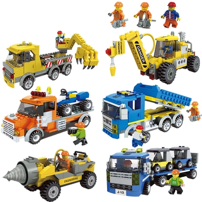 杰星城市汽车系列益智拼装积木