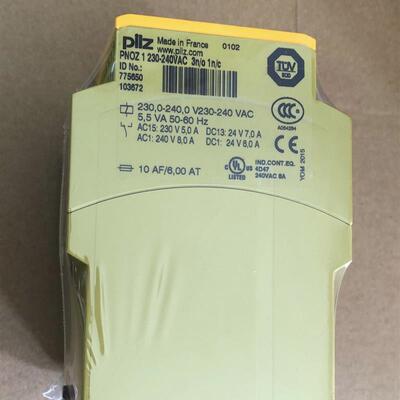 原装PILZ皮尔兹安全继电器PNOZ 1 订货号775650 230-240VAC现询价