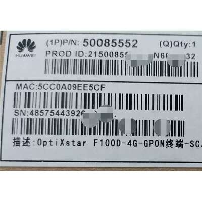 议价 OptiXstar F100D-4G桥接型桌面式ONU
