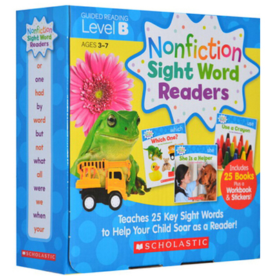 现货 Nonfiction Sight Word Readers Parent Pack Level B 常见英文单词 读物：家长套装 B级