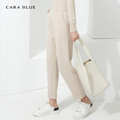 气质百搭简约休闲针织女裤