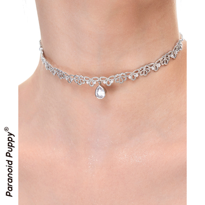 精致感的蕾丝设计choker～