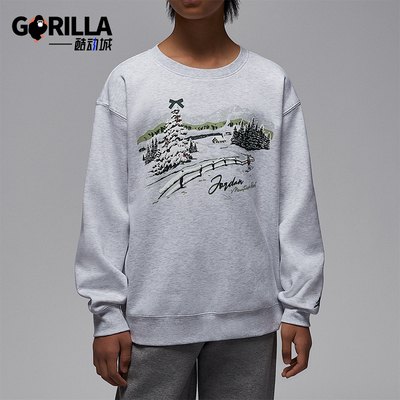 Nike/耐克正品Resort大童运动加绒圆领休闲宽松卫衣IQ9985-051