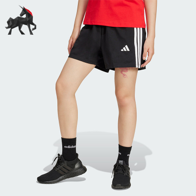 Adidas/阿迪达斯正品W 3S SJ SHO女士高腰经典运动经典短裤JD0908
