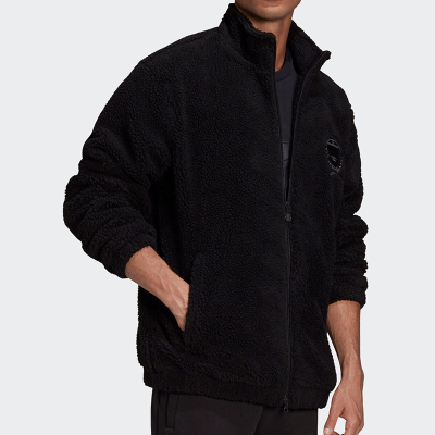 Adidas/阿迪达斯正品三叶草男士立领保暖摇粒绒运动外套H32150