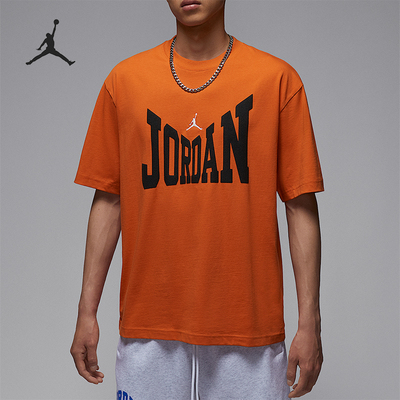 Nike/耐克正品JORDAN男士圆领运动休闲透气印花短袖HV3895-805