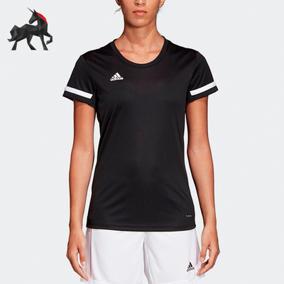 Adidas/阿迪达斯正品新款女黑白色训练经典跑步轻盈短袖T恤DW6886