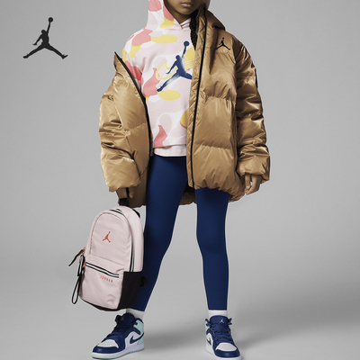 Nike/耐克正品Jordan 小童套头连帽衫紧身裤套装FJ6554-442
